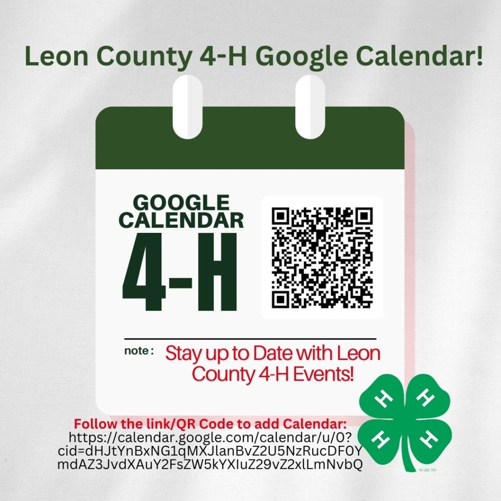 4-H Google Calendar - Leon